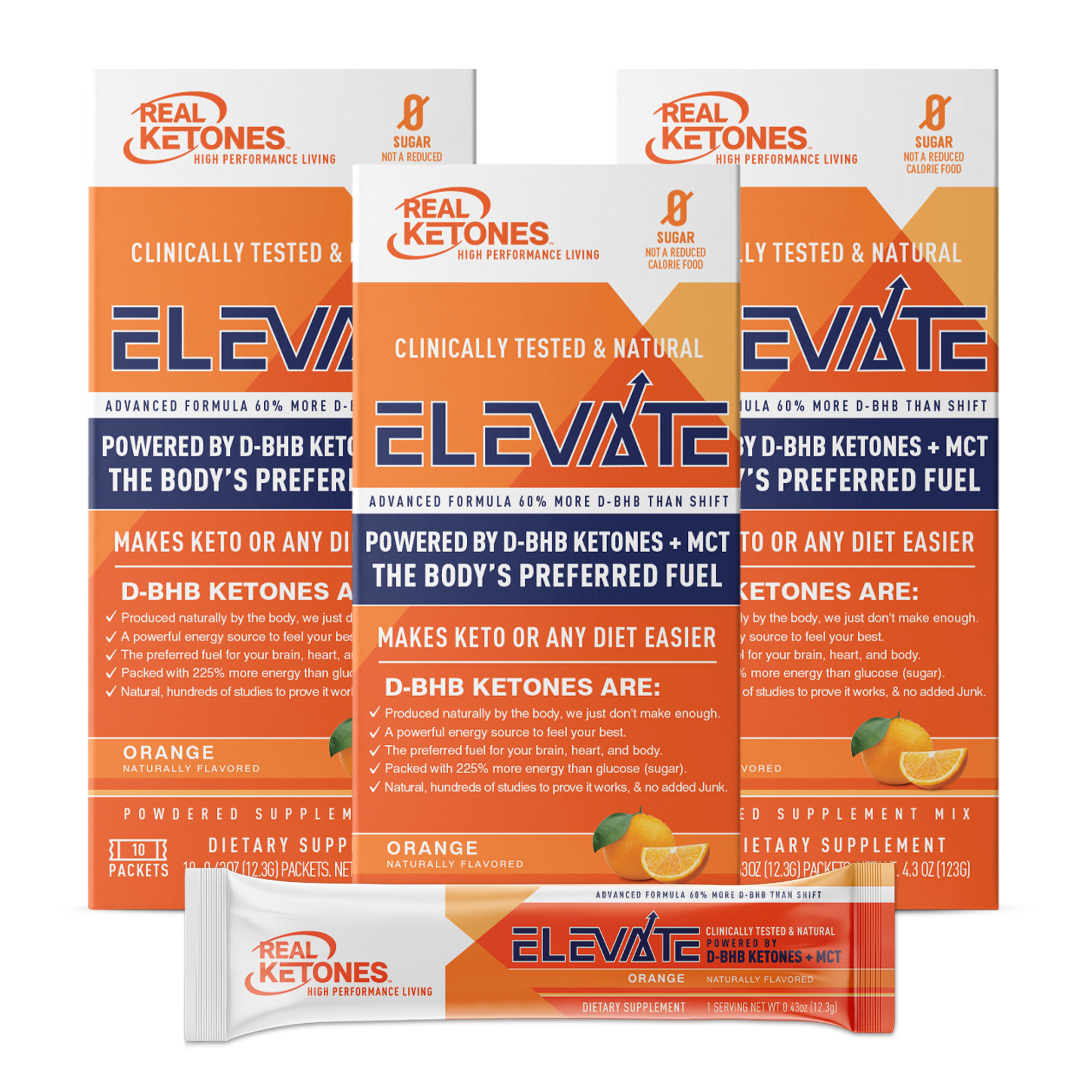 Real Ketones Orange Blast Sachets | Keto Supplements UK
