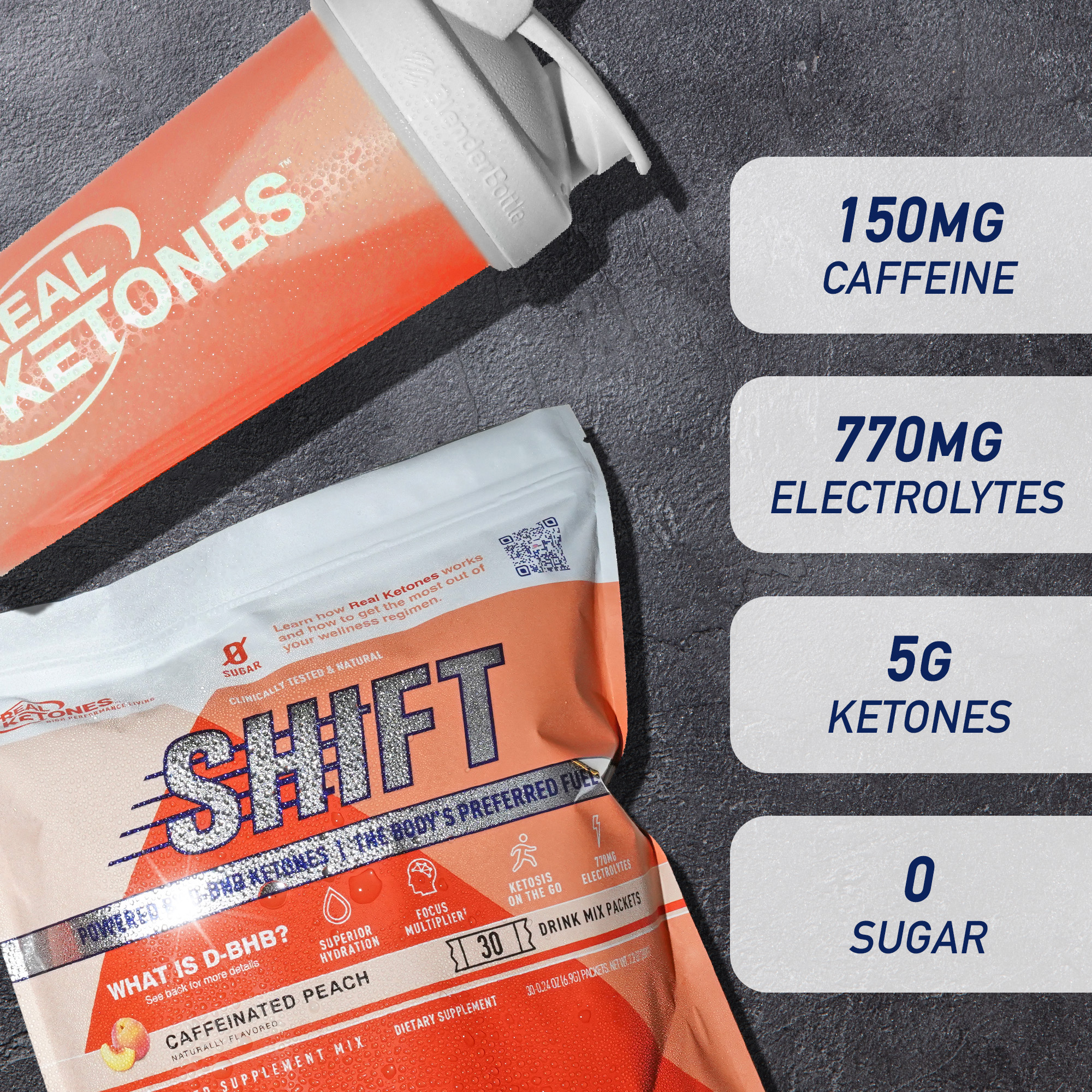 Real Ketones Peach Exogenous Ketones | Keto Supplements UK