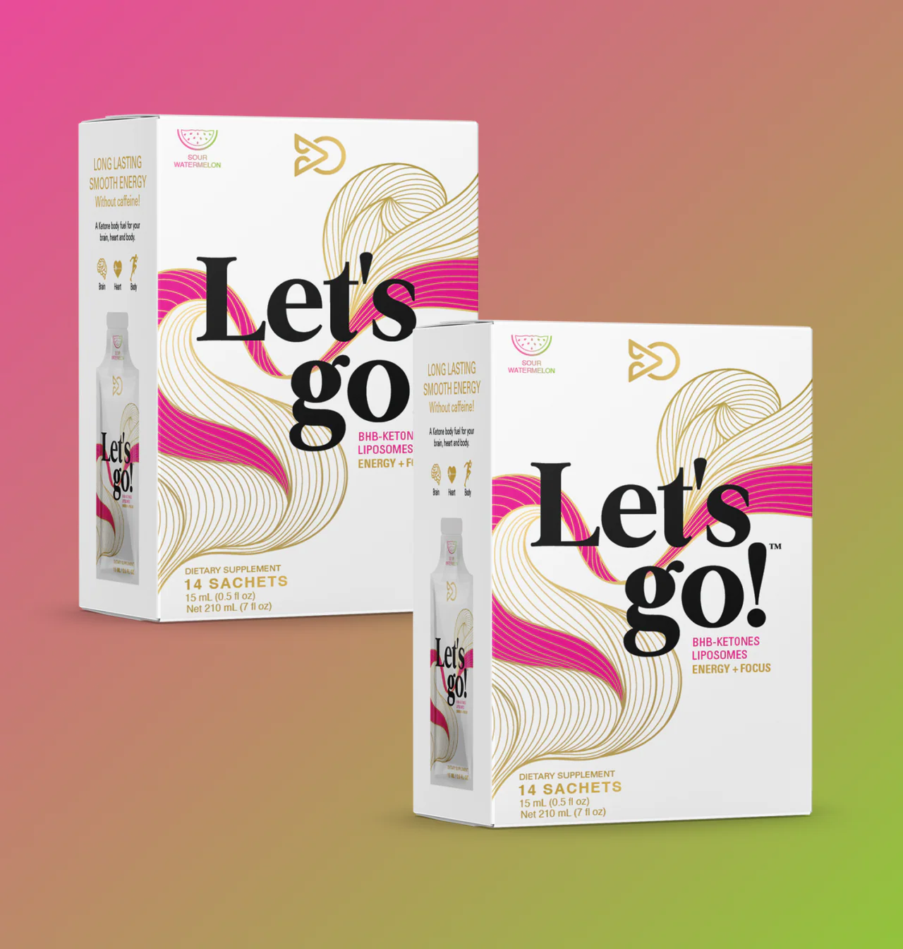 Let's go - Tangy Citrus Electric Surge BHB Liposome Gel - 2 Box (28 ...